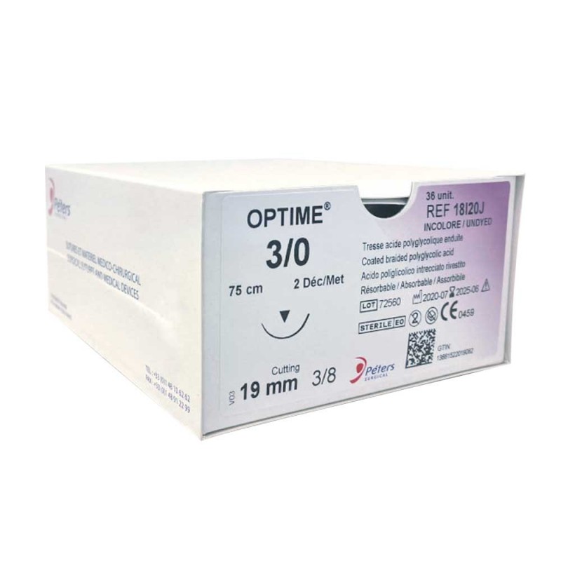 Aguille à suture Optime résorbable - Boîte de 36 - LD Medical